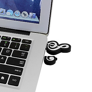 Usbkingdom 64GB USB 2.0 Flash Drive Cartoon Musical Note Shape Pen Thumb Drives Memory Stick Flashdrive Data Storage for Music Fans