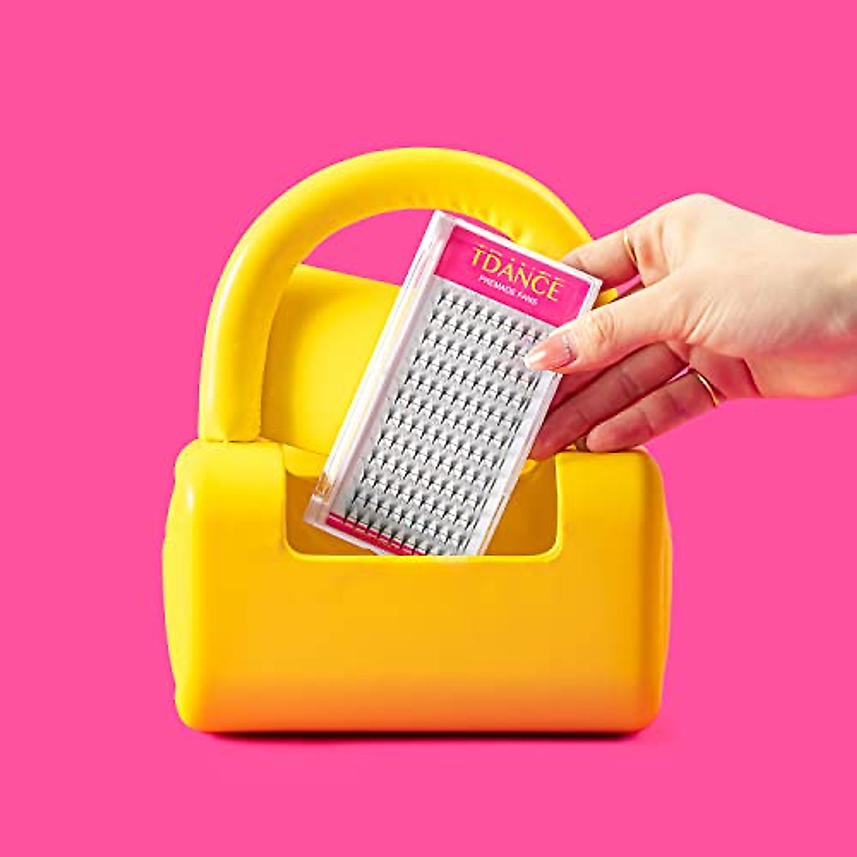 TDANCE-Premade-Fans-Eyelash-Extensions, 10D Superior Lash Extensions Premade Fans Russian Volume Fans Pre Made Lash Fans Middle Stem 8-15mm Mixed Length(Middle Stem,10D-0.07-D,8-15mm)