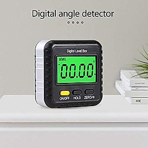 GoolRC Digital Angle Finder Gauge 360 Degree Mini Digital Protractor Inclinometer Magnetic Angle Cube Electronic Level Box with LCD Display for Construction Automobile Repair Carpenter Craftsman Home
