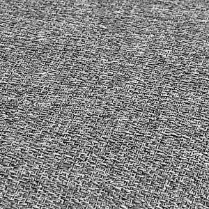 VEIKOU Vanity Chairs, Vanity Chair with Back, Makeup Chair with Round Padded, Bathroom Vanity Chair with Wood Legs, Grey