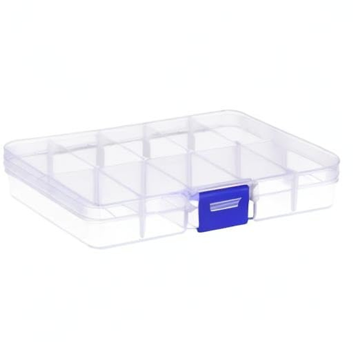 Craft County Plastic Bead Organizer – Clear – Customizable Compartments – Perfect for Organizing Small Items