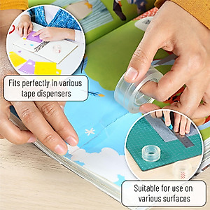 Mr. Pen- Gift Wrapping Tape, 6 Pack, Gift Wrap Tape, Wrapping Tape, Clear Tape, Invisible Tape, Gift Tape, Wrapping Tape for Presents, Wrapping Paper Tape, Tape, Tape Clear, Tape Refills for Dispenser