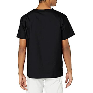 Dickies Men's Signature V-Neck Scrubs Shirt, Black, Large
