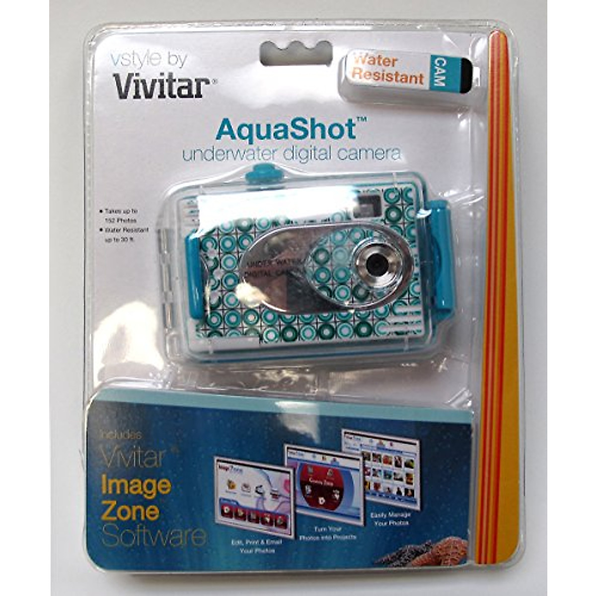 Aquashot Underwater Digital Camera, 26690-RITE - Assorted