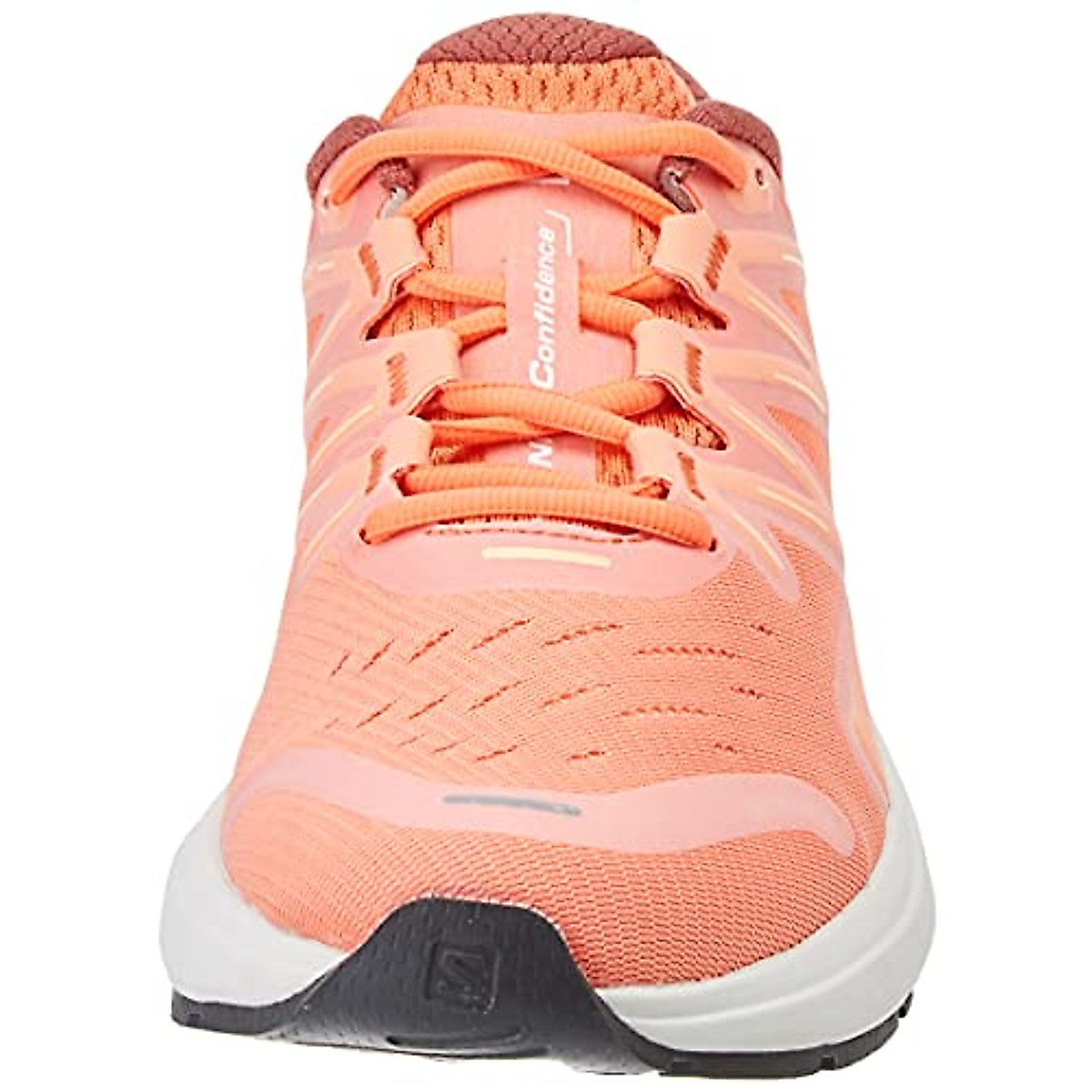 Salomon Sonic 4 Confidence Running Shoes for Women, Persimon/White/Ebony, 7