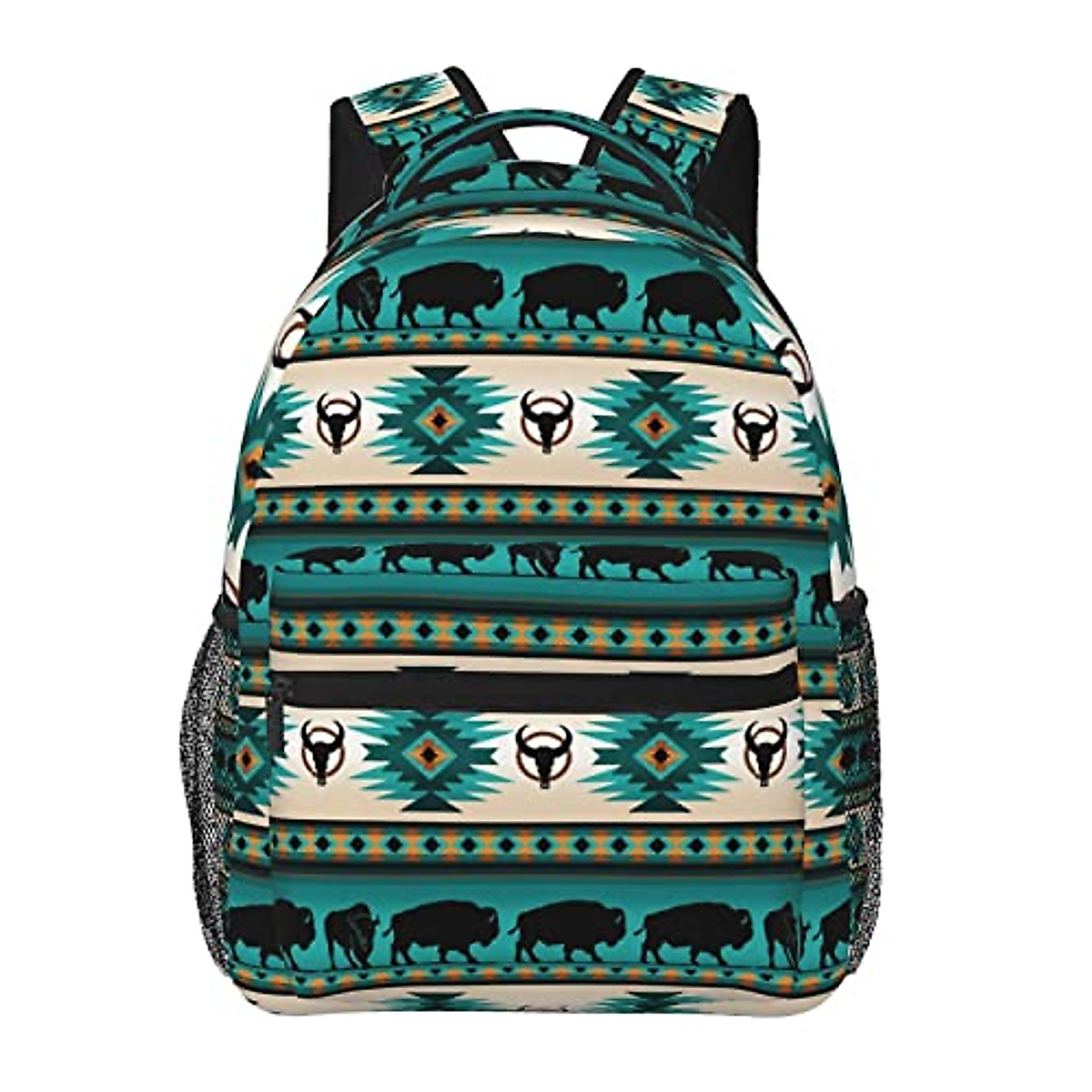 Gelxicu Native Backpack School Bags Laptop Casual Bag Native American Backpack Casual Daypack School Bag