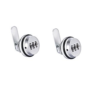Uonlytech 2pcs Password Mailbox with Lock Cupboard Lock 3-dial Code Camlock Code Combination Lock Mailbox Lock Cam Lock for Cabinet Mailbox Cam Lock Code Lock Mechanical Security Door