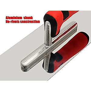 Stainless Steel Flat Finishing Trowel (11" x 4") Concrete Cement Drywall Plastering Tile Masonry Construction Hand Tools