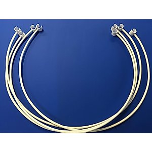 Weave Pole Guide Wires ONLY (Clip on) Set of 4 for Dog Agility. Read Description. Will ONLY fit Homemade Weave Poles Made from Factory Labeled 3/4" PVC Pipe