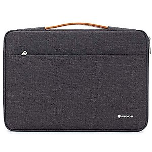 NIDOO 14 inch Laptop Sleeve case Notebook Bag Protective Carrying Handbag for 15" Surface Laptop 3 4/14" Chromebook S330 / ThinkPad E485 E490 T490s/ HP ProBook 645 G4 / 14" Latitude 14, Dark Gray