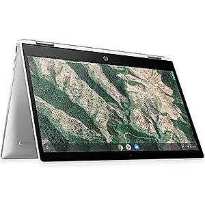 HP 2-in-1 Convertible Chromebook, 14inch HD Touchscreen, Intel Quad-Core Pentium Silver N5030 Processor Up to 3.10GHz, 4GB Ram, 128GB SSD, Intel UHD Graphics, Webcam, Chrome OS(Renewed (14inch/128GB)