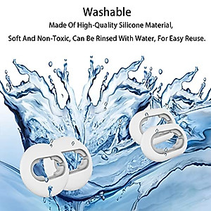 8 Pairs L/S Galaxy Buds Live Accessories Earbud Tips Replacement Earbud Tips Earbud Replacement Tips Silicone Earbud Tips Ear Tips Ear Wing Tips Compatible with Samsung Galaxy Buds Live Ear Tips White