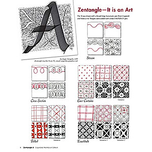 Zentangle 8, Expanded Workbook Edition: Monograms, Alphabets, and 40 All-New Tangles (Design Originals) How to Embellish Letters, Monograms, Cards, Stationery, Gifts, and More with Beautiful Designs