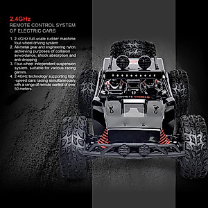 QIYHBVR RC Cars High Speed Remote Control Car for Kids Adults 1:12 Scale 35km/h 4X4 Off Road Monster Trucks, 2.4GHz All Terrain Electric Toy Play Gift for Boy Girl