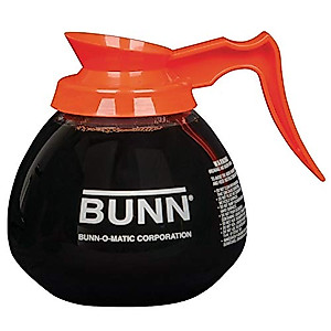 BUNN Coffee Pot Decanter/Carafe, 2 Black Regular and 1 Orange Decaf, 12 Cup Capacity, Set of 3, Original Version