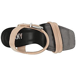 DKNY Women's Comfortable Chic Shoe Jaysha Heeled Sandal, Gold Sand, 7.5