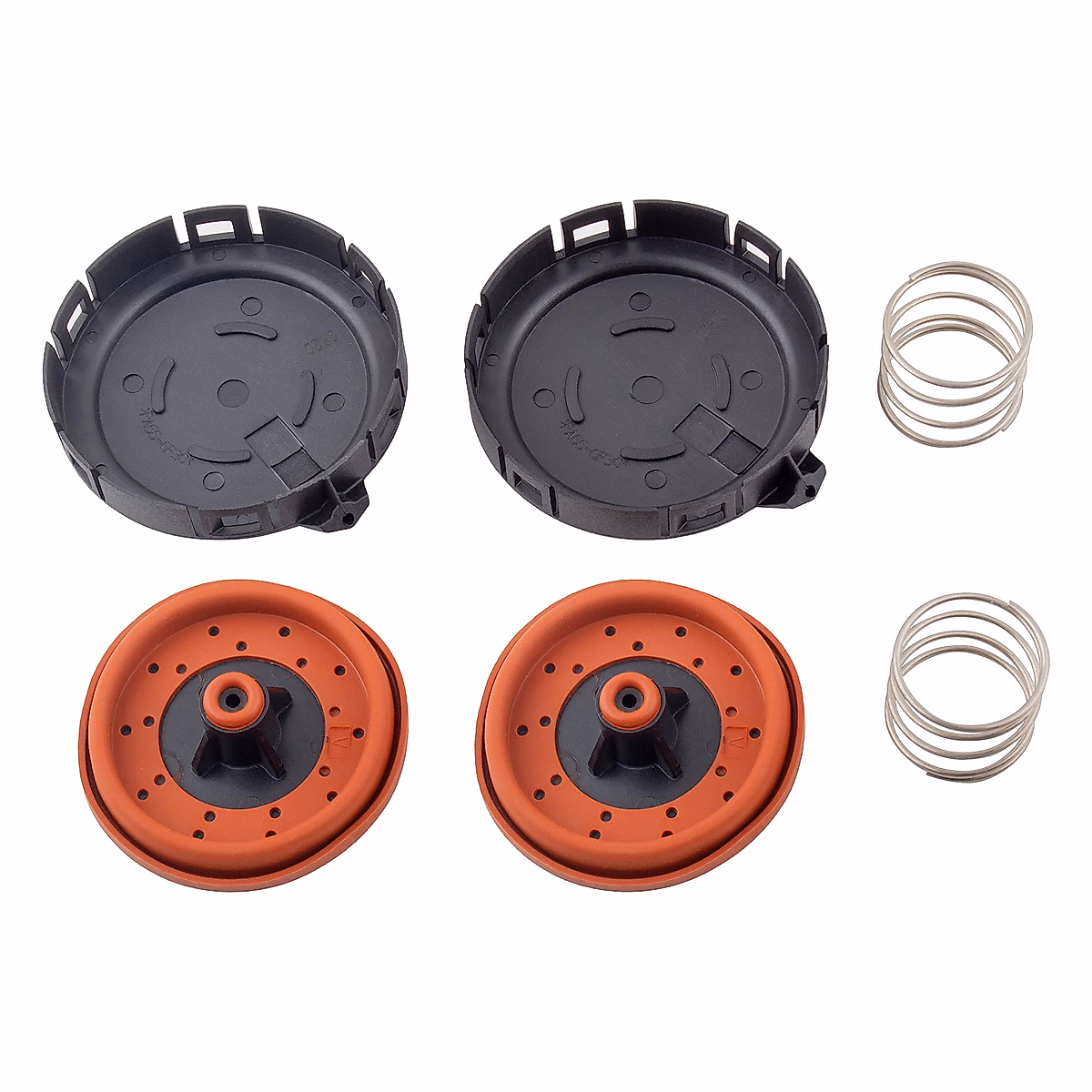 BOXI (Set of 2) Crankcase Vent Valve PCV Pressure Regulating Valve Compatible for BMW 545i 550i 645Ci 650i 745i 745Li 750i 750Li Alpina B7 X5 4.4i 4.8i 4.8is xDrive48i |Replace 11127547058 14506018001