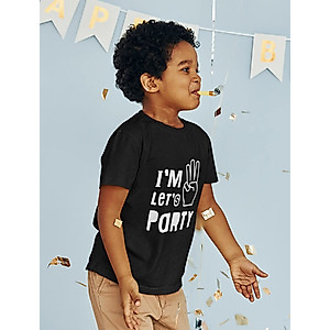 I'm Three 3rd Birthday Shirt Gifts for 3 Year Old Boy Girl Toddler Kids T-Shirt 3T Black