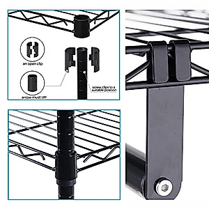 JS HOME Heavy Duty Garment Rack, Free-Standing Rolling Clothes Rack with Fitted Brown Oxford Cover, Extra Large Wardrobe Storage Rack/Organizer