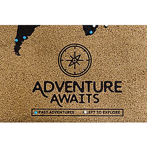 Art of Wanderlust | Cork Board World Travel Map with Pins | Inspirational Wall Art to Track Past and Future Travel