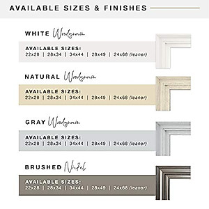 MCS Ezra Wall Mirror, Brushed Nickel, 22.66 x 28.66 in