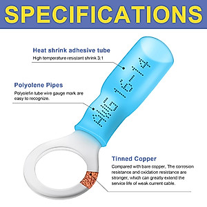 haisstronica Crimping Tool for Heat Shrink Connectors Set with 280PCS AWG 22-10 Marine Grade Heat Shrink Wire Connectors and Wire Stripper