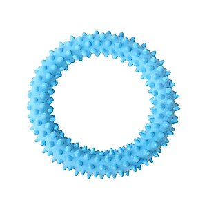 WallDecalsAndArt Dog Teeth Cleaning Toys Puppy Dental Care Teeth Training Toys Puppy Decompression Natural Plastic Rubber Bite Resistant Fun Interactive Toys Ring Chewing Toys for Small Medium Dog