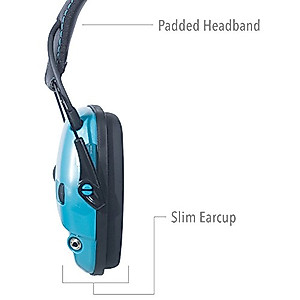 Howard Leight by Honeywell Impact Sport Sound Amplification Electronic Shooting Earmuff, Teal