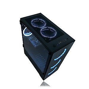 Alarco Gaming PC Desktop Computer Intel 3.70GHz,16GB Ram,512 GB SSD,Windows 11 pro,WiFi Ready,Video Card RX 580 8GB, 6 RGB Fans with Remote