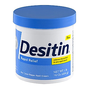 DESITIN Daily Defense Diaper Rash Cream 16 oz (Pack of 3)