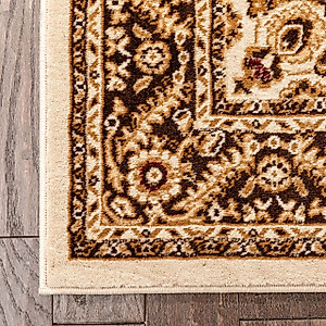 Well Woven Delos Red Traditional Oriental Medallion Floral Area Rug 8x10 (7'10" x 9'10")