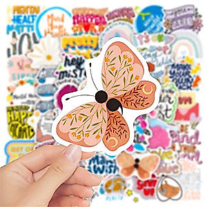 50PCS Mental Health Stickers, Kids’Stickers,Water Bottle Stickers,Laptop Stickers, Skateboard Stickers,Luggage Stickers,case Stickers,Waterproof Stickers,Gift Stickers,DIY Stickers for Kids,Teens