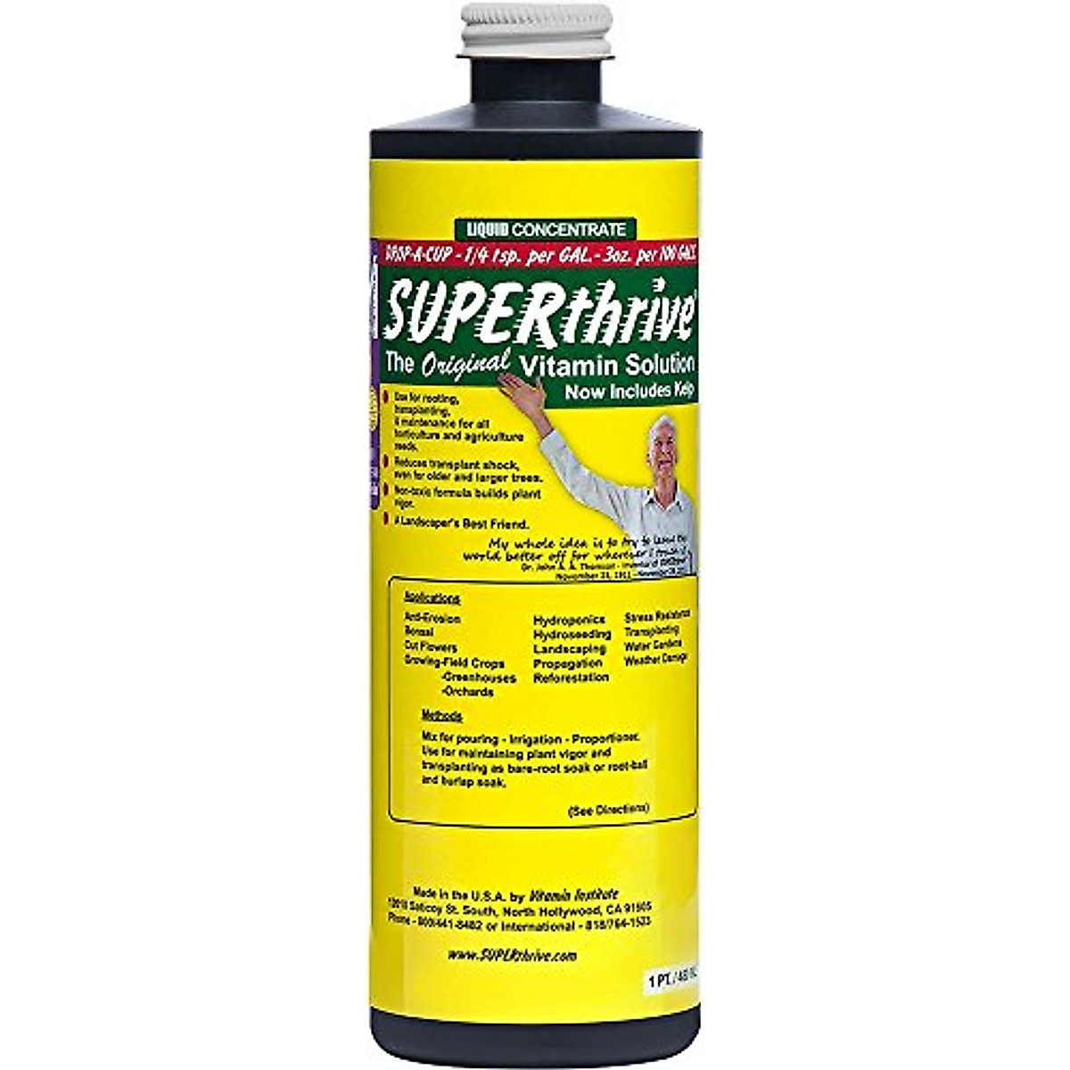 SUPERthrive VI30155 Plant Vitamin Solution, 1 Pint,Multi & Garden Safe Take Root Rooting Hormone, Promotes Rooting, Grow New Plants from Cuttings, 2 Ounce