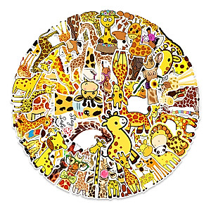 dbqpro Giraffe Photo Frame Giraffe Stickers, Picture Frame Cute Animal Decals