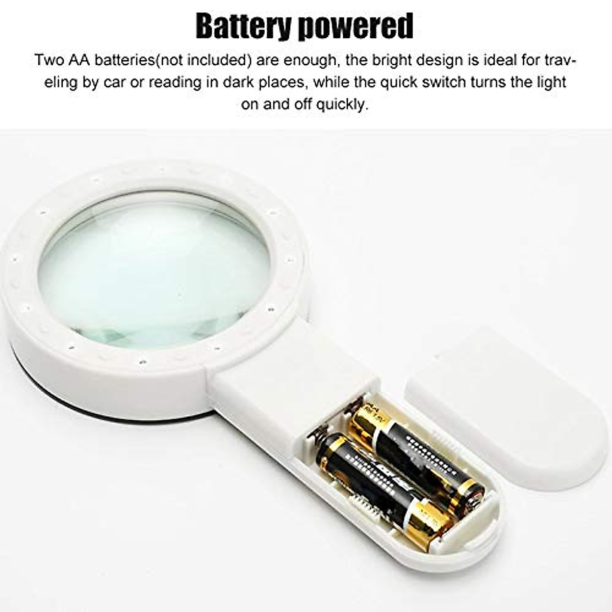 40X Magnifying Glass with Light, Handheld Lighted Magnifier with Large Double Glass Lens Led Magnifiers for Macular Degeneration, Seniors Reading, Soldering, Inspection, Coins, Jewelry, Exploring (#2)