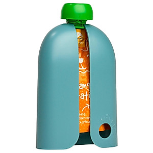 HÅLLIS The Swedish Squeeze Pouch Holder - The Baby Product You Didn't Know You were Missing - Enjoy a Snack on The go - No More Messy Clean-ups - Fits Most Squeeze Pouches - Twin & Tripple Pack Also