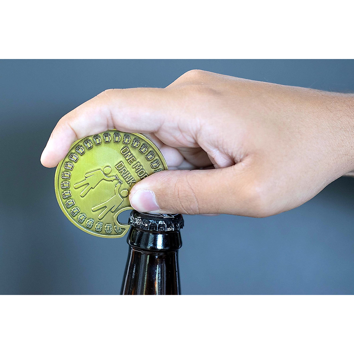 Tokenz Bottle Opener Decision Maker Double Sided Coin | Fun Gift or Party Favor for College Graduation, 21st Birthday, Bachelor/Bachelorette Party or Drinking Games