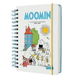 Grupo Erik Moomin Diary 2023-2024 | Back To School 12 Months Academic Diary Day To Page A5 | August 2023 - July 2024 | Mid Year Diary 2023-2024 With Stickers | Moomins Gifts | Moomin Gifts