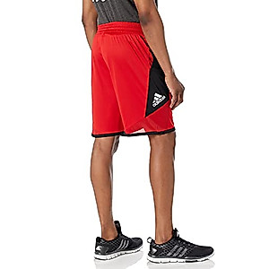 adidas Men's Pro Madness Shorts, Scarlet, Medium
