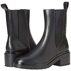 Amazon Essentials Women's Chunky Sole Chelsea Boot, Black, 8