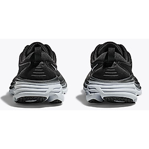 HOKA ONE ONE | Women's, Bondi 8 Road Running Sneakers (Black & White - 7)