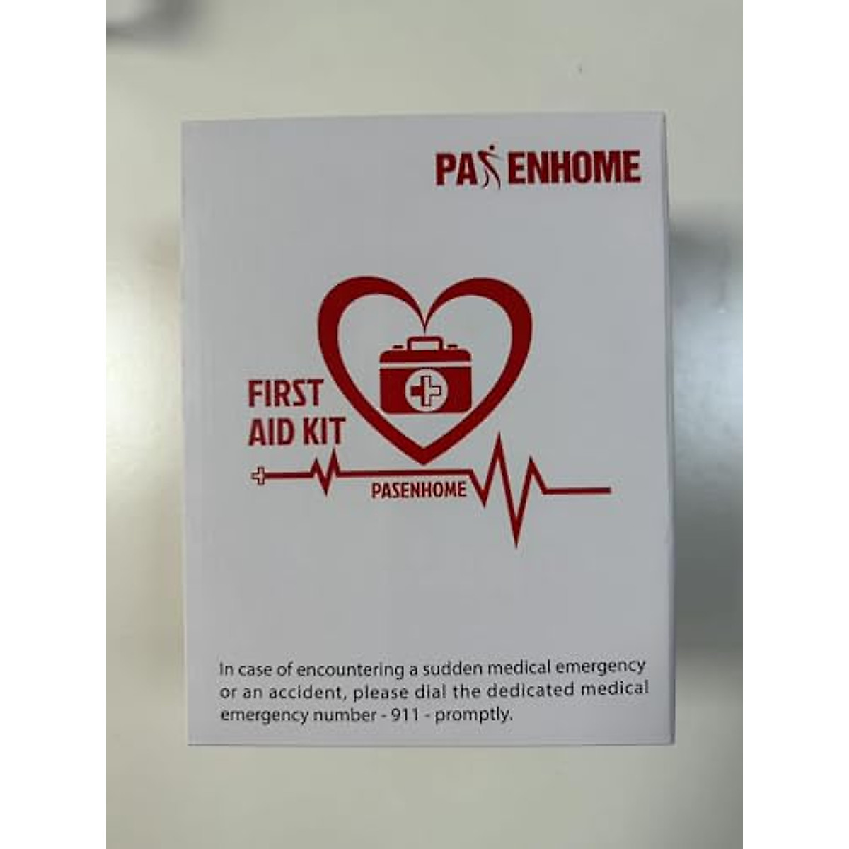 Pasenhome First Aid Kits, Trauma First Aid Kit, Premium Emergency Kits, First Aid Bag with Labelled Compartments for Home, Office, Car, Outdoor, Hiking, Travel, Camping