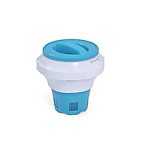 Bestway Pool Flowclear Chemical Floater with ChemGuard Protective Glove, Blue