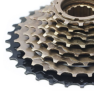 Hycline Bike Freewheel: 8 Speed 13-32T Bicycle Freewheel - Threaded Type Freehub Cycling Replacement Part