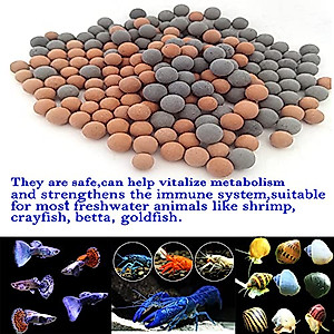 200 Pieces Shrimp Mineral Balls for Freshwater Aquarium Tank.Tourmaline for PH Balance.Decorate Aquarium Tank,Tropical Fish Mineral Stones