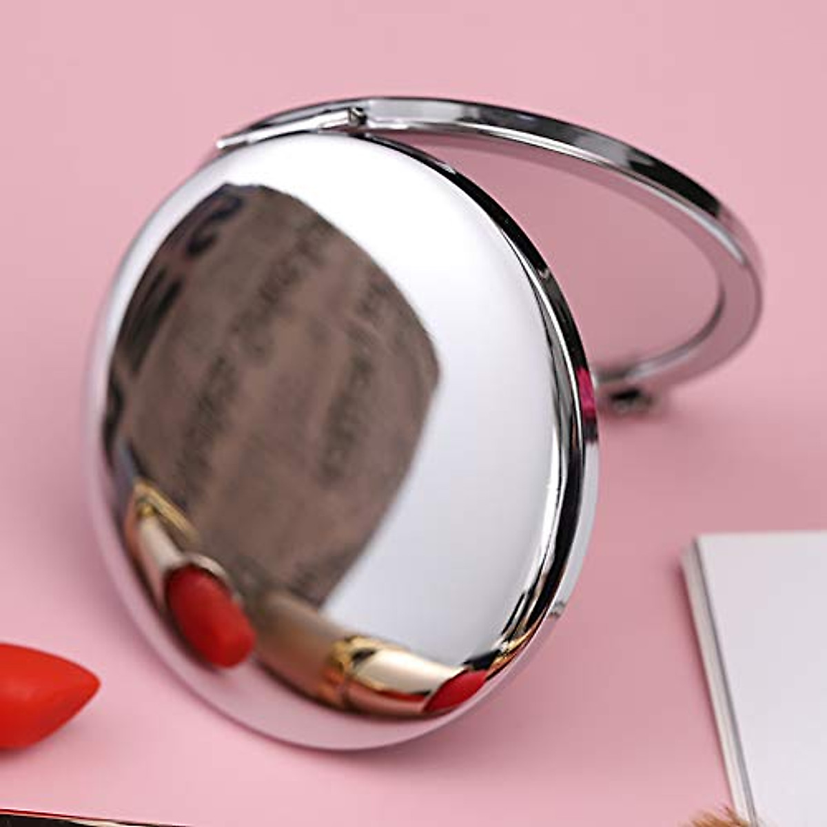 Sister Gifts from Sister Birthday Gift for Woman Compact Mirror Pocket Travel Mirrors Christmas Graduation (Silver to My Sister 1)