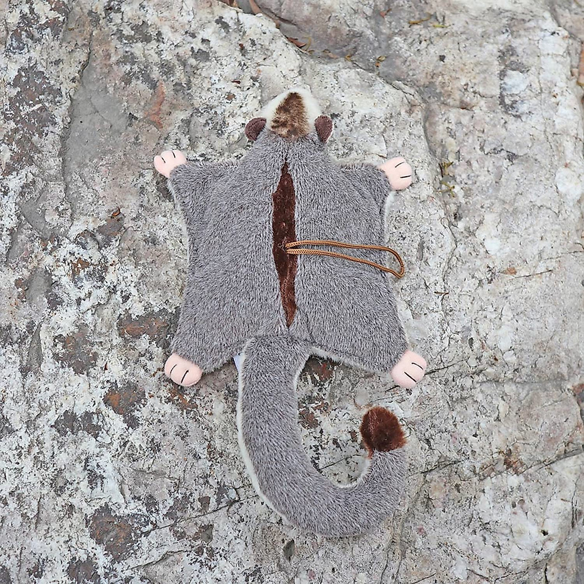 ZHONGXIN MADE Sugar Glider Plush - Realistic Sugar Glider Stuffed Animal, 8.5 inch Plush Toy, Furry Stuff Gifts for Kids