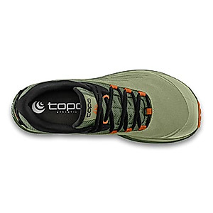 Topo Athletic Men's Pursuit Comfortable Zero Drop Trail Running Shoes, Athletic Shoes for Trail Running, Olive/Clay, Size 9