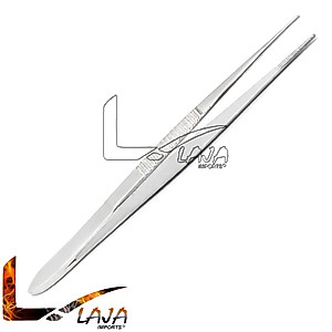 LAJA Imports Set of 5 Disecting Disection Science Lab Tweezers Forceps 'Splinter (Fine Point 4.5")