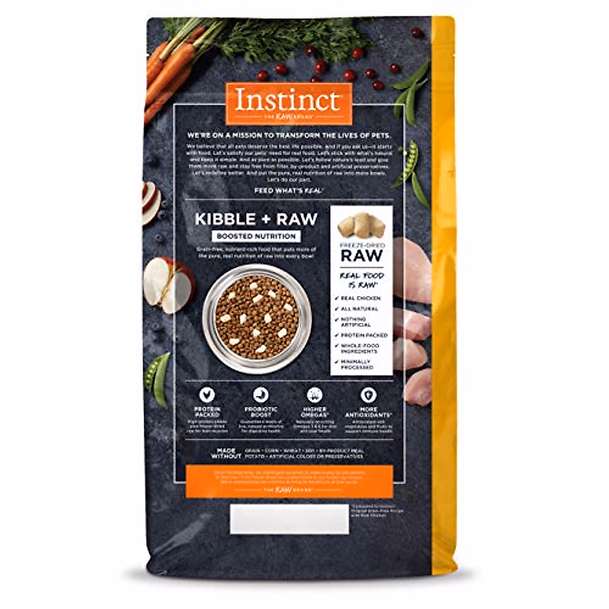 Instinct Raw Boost Grain Free Recipe with Real Chicken Natural Dry Cat Food, 10 lb. Bag
